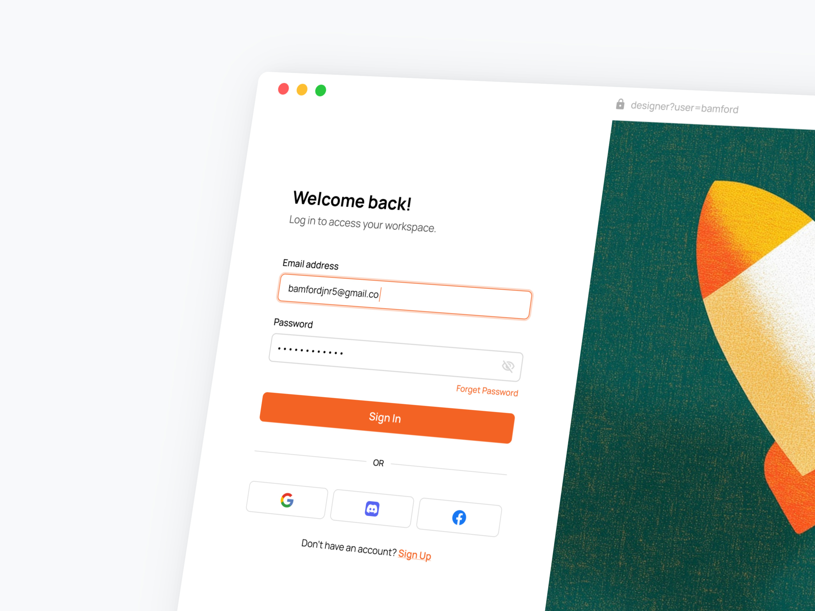 Sign-In UI Design by Bamidale Ajibulu on Dribbble