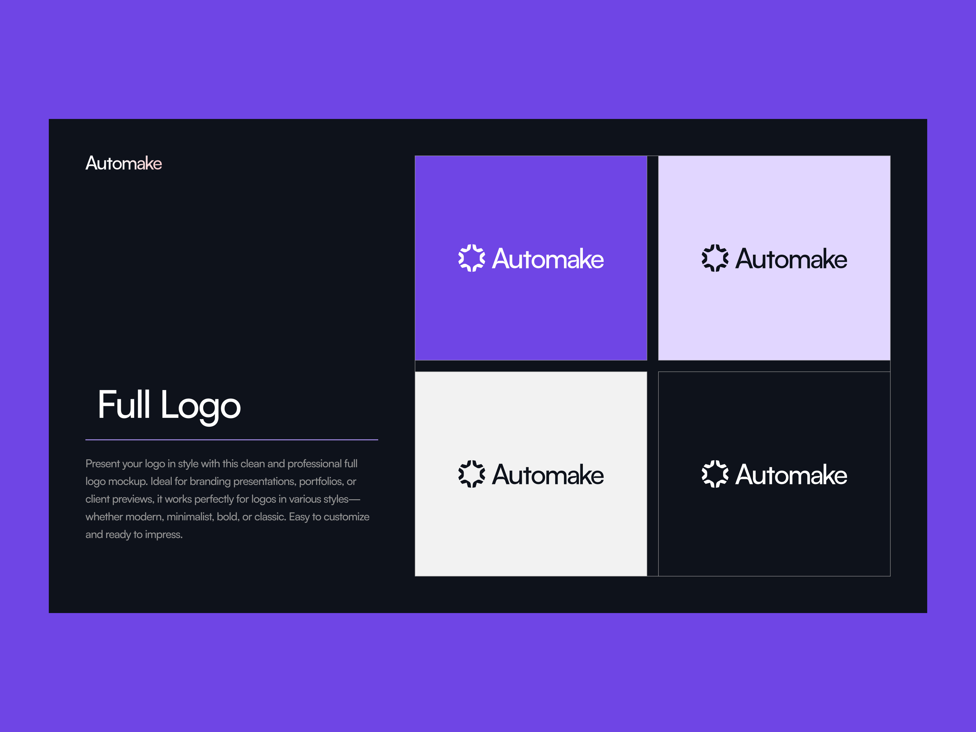 Automake - Branding & Logo by Barly Design for Uxerflow on Dribbble