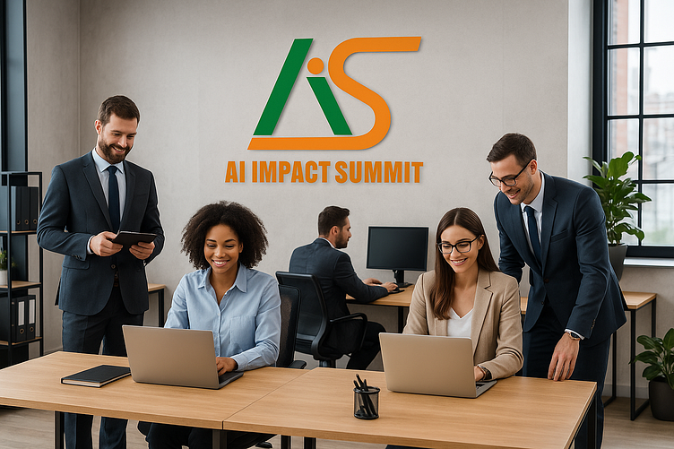 AI IMPACT SUMMIT of Logo with mockup. by Vikas Prajapati on Dribbble