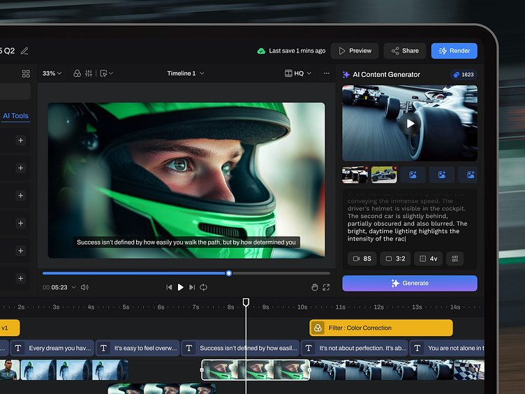 Video AI Tool Dashboard by Product SAAS for Cansaas on Dribbble