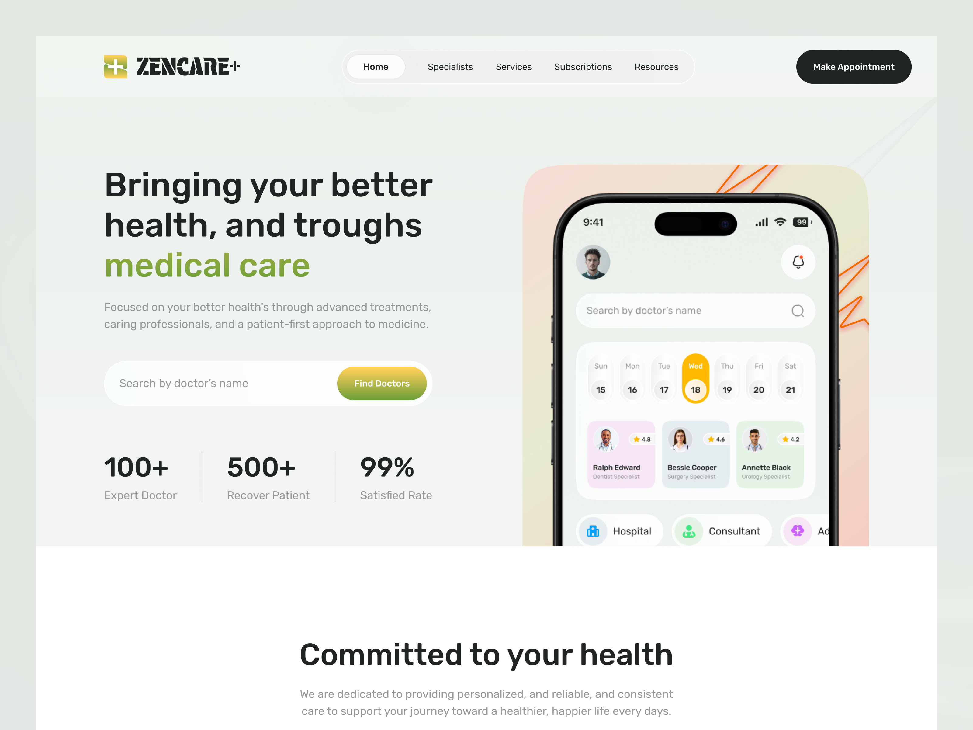 Health Care Mobile App - Landing Page by Sagor Shopon 🔥 for Design Veli ...