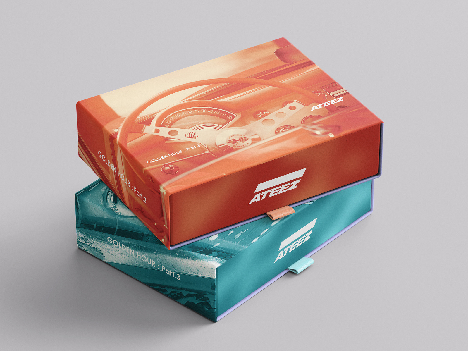 ATEEZ "Golden Hour : Part.3" Album Design (Fan-Made) by Megan Bernatzki ...