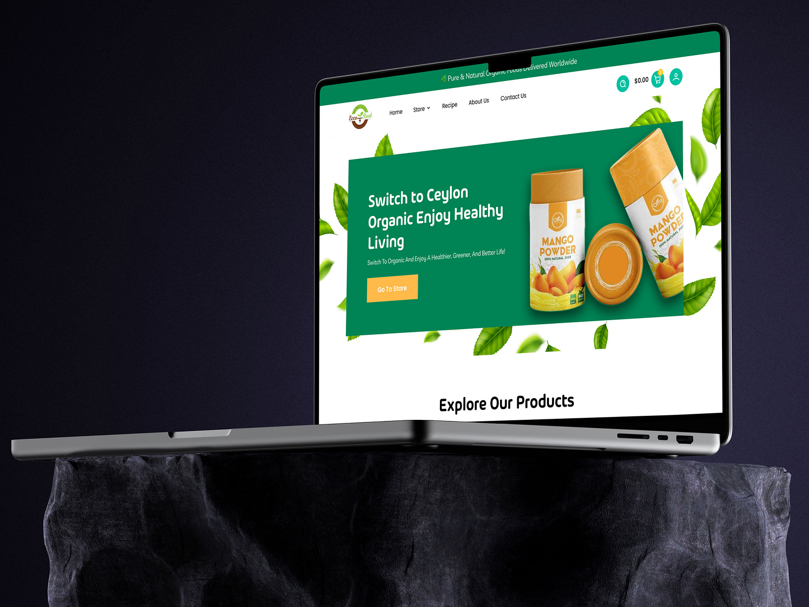Ecco Root Website Design by Dinidu P Munasinghe on Dribbble
