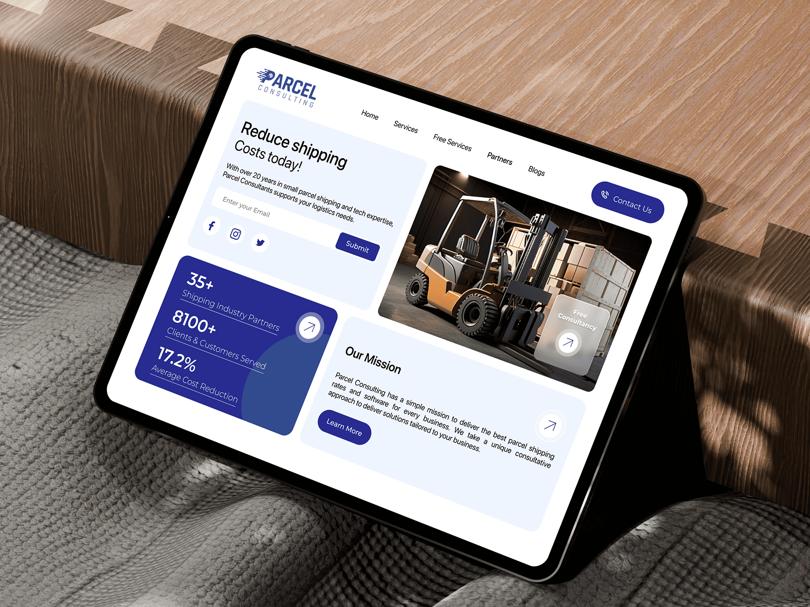 Parcel Consulting Company - Website Design by Dinidu P Munasinghe on ...