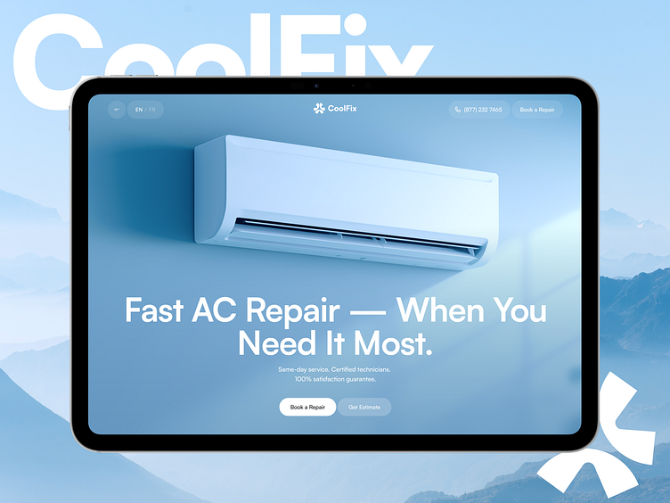 CoolFix - Repair Service Website Design by Phenomenon Labs for ...