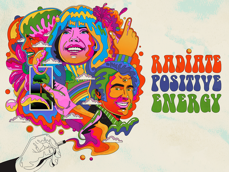 Radiate Positive Energy by Roberlan Borges Paresqui on Dribbble
