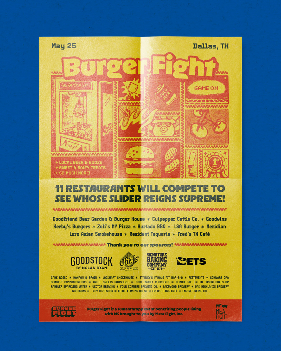 Burger Fight 2025 Poster by Karen Carrillo on Dribbble