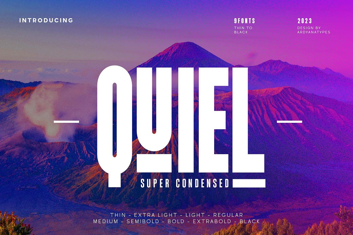 Quiel - Super Condensed Font by James Brown on Dribbble