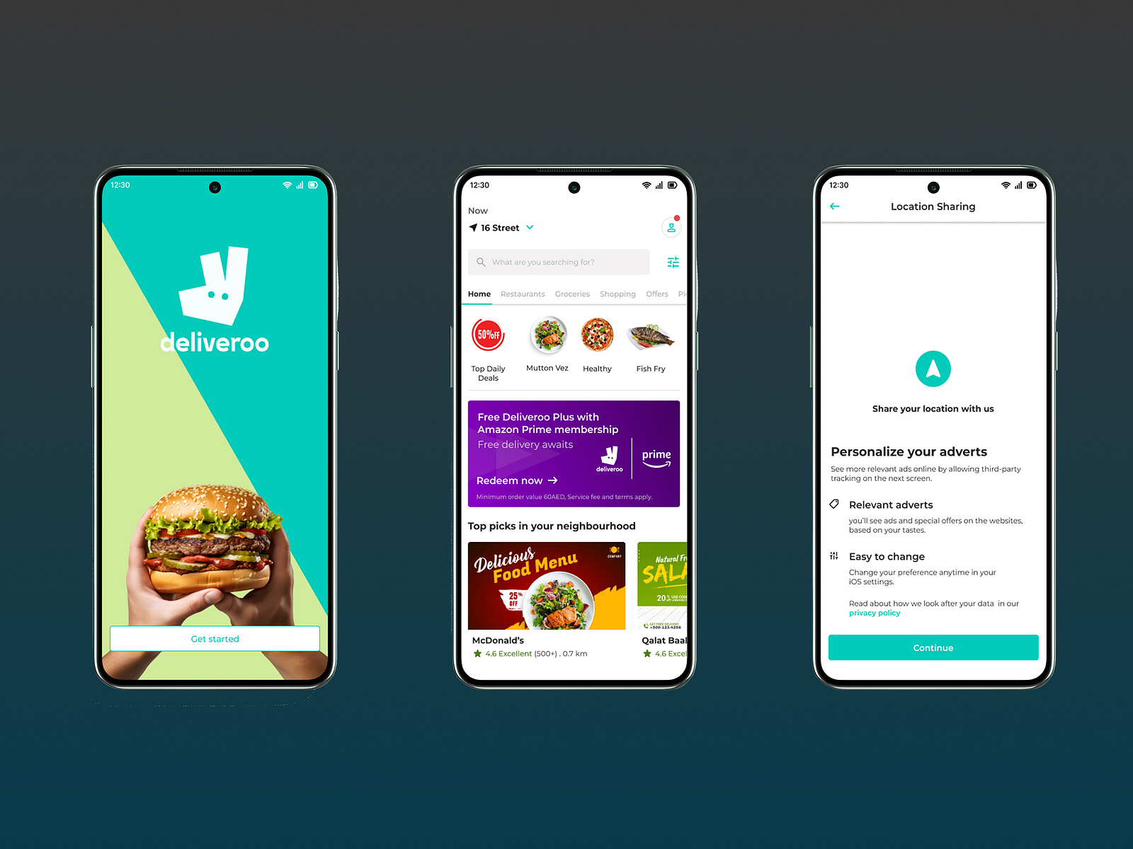 📱 Deliveroo App – 3 Screen Redesign (Practice Project) by Chailau Marma ...