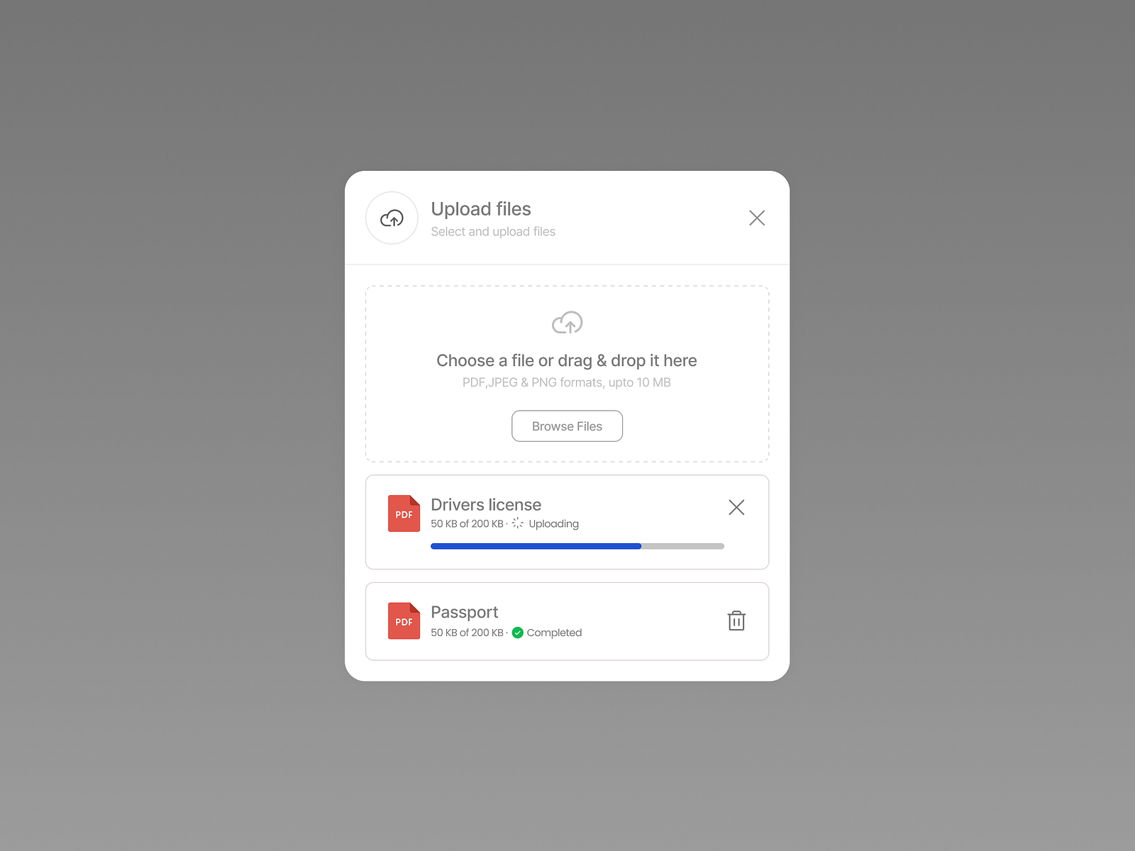 Day 31 | File Upload UI | 100 Days UI Challenge by MOHIT SAHU on Dribbble