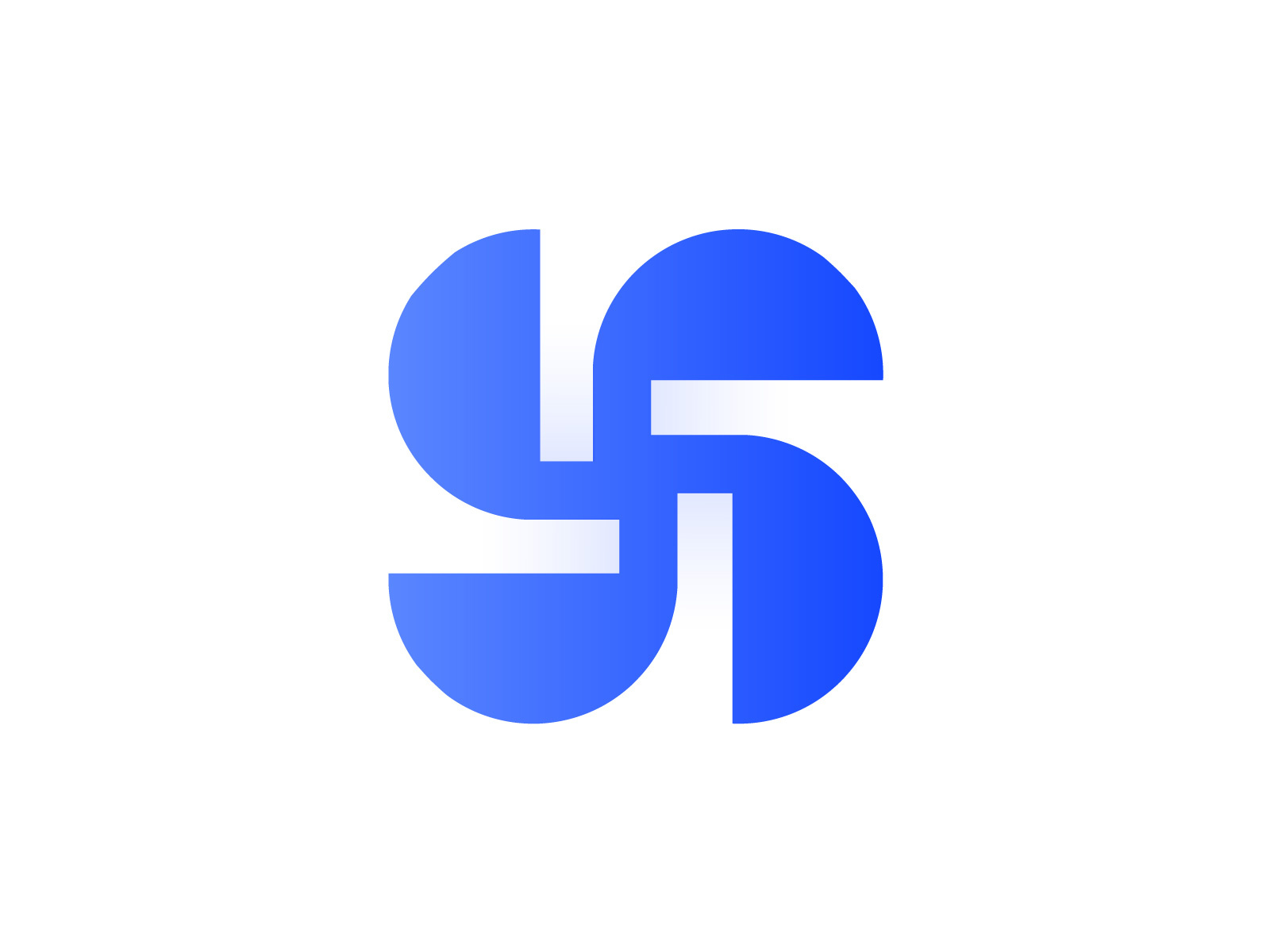 Abstract S Monogram Logo / Stylized Interlocking S Logo by KSR Branding ...