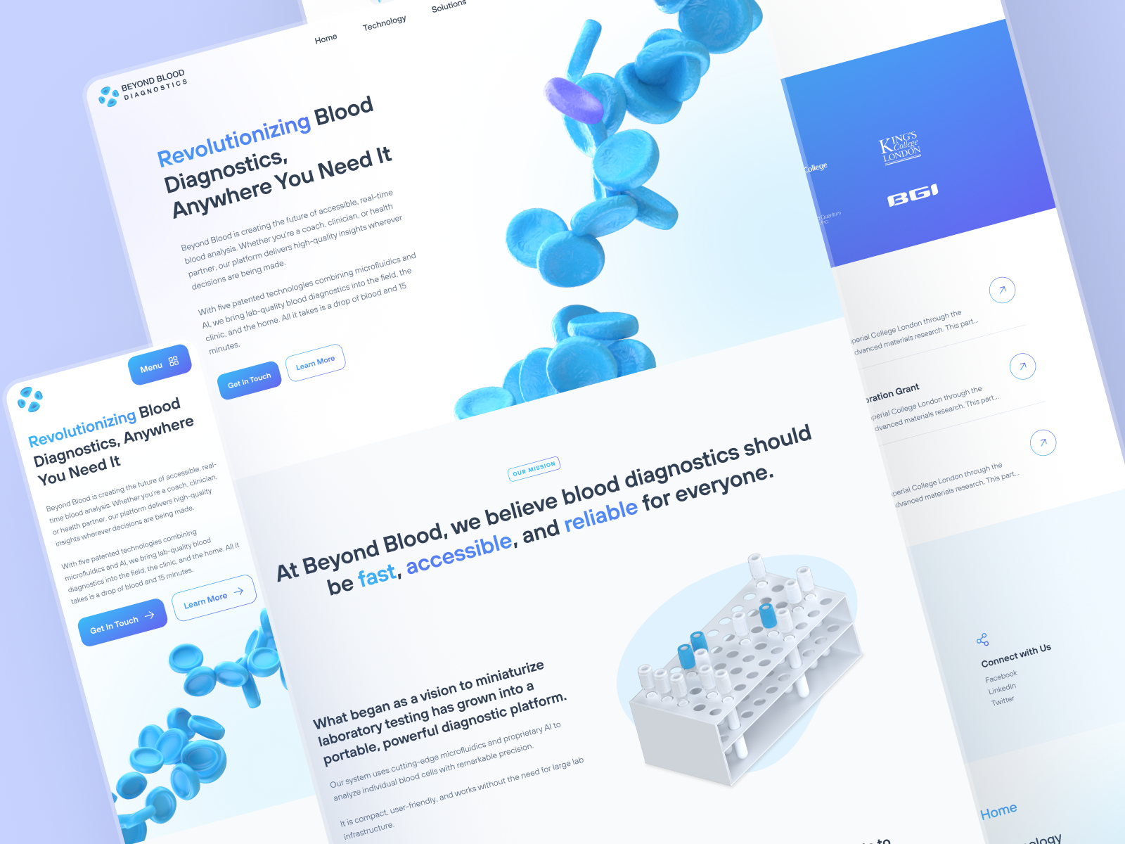Beyond Blood: AI Blood Diagnostics & Microfluidics UIUX by Samuel ...