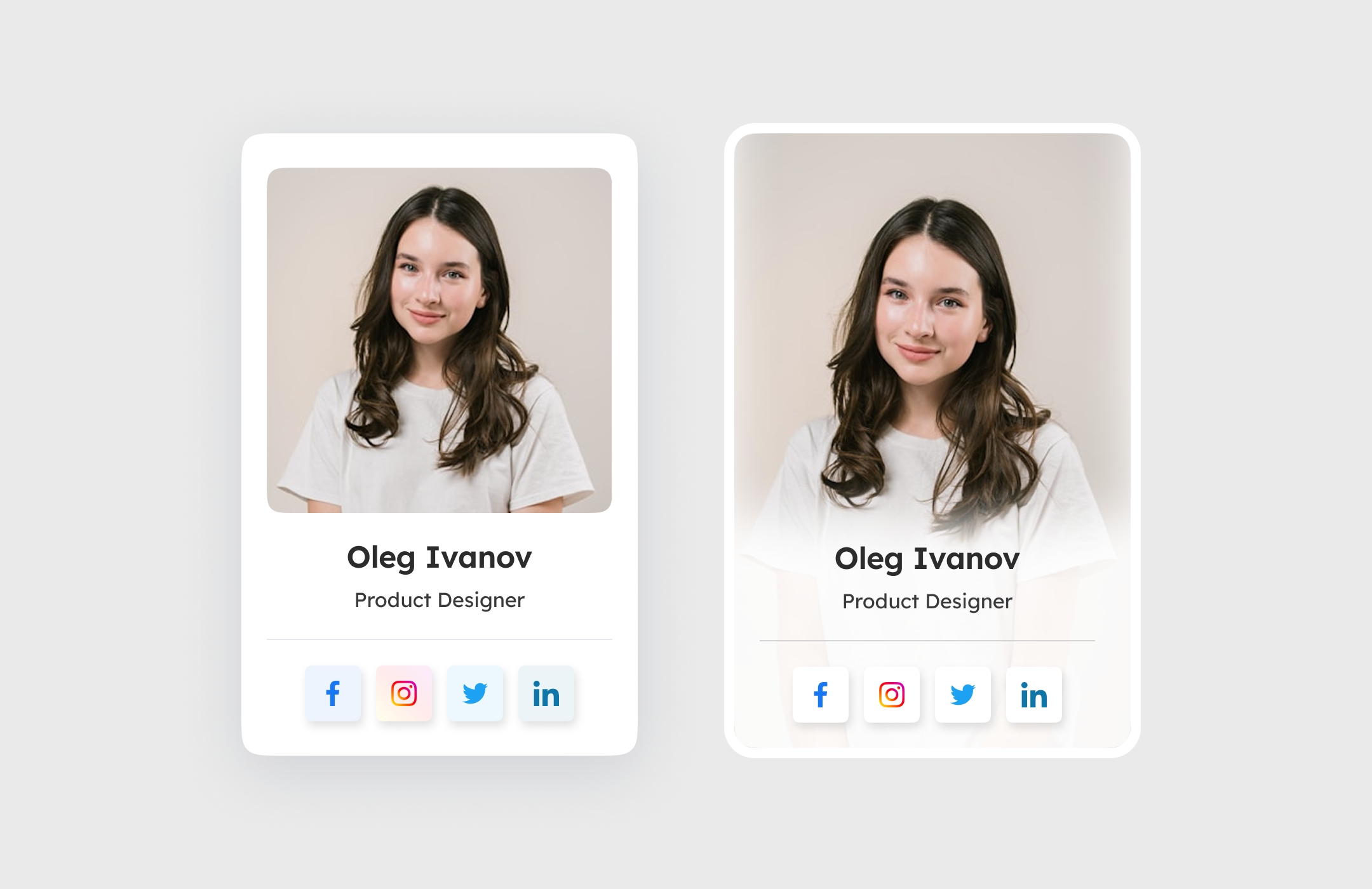 Browse thousands of Profile Card images for design inspiration | Dribbble