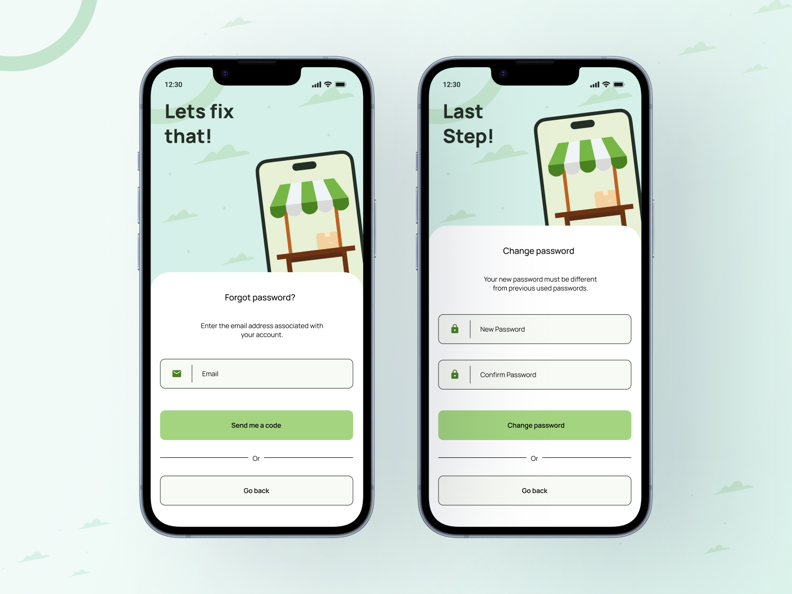 Animated E-commerce Authentication UI for Mobile by Filip Večeřa on Dribbble