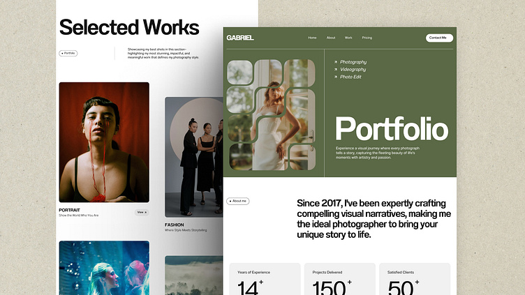 Portfolio Website Design by Calypsosky Project on Dribbble