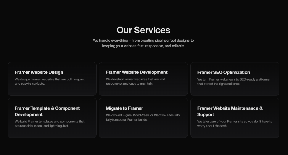 Framer Footer Section – Modular, Responsive Footer UI by Mr. Framer on ...