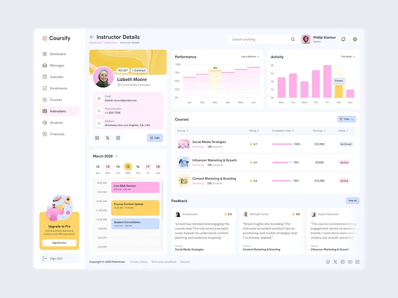 Lms UI designs, themes, templates and downloadable graphic elements on ...