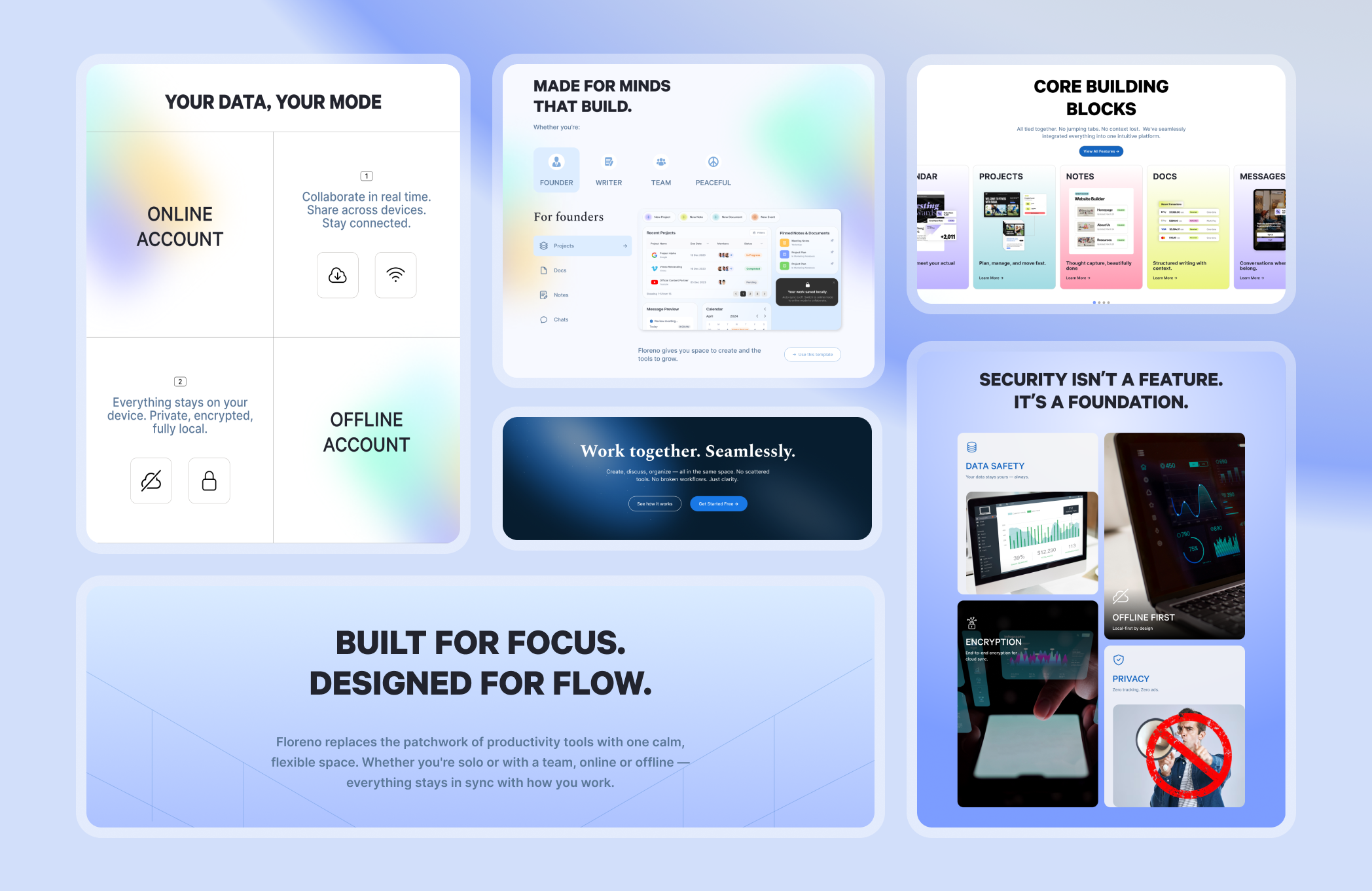 Productivity Dashboard – Landing Page Design for Founders & Team by ...