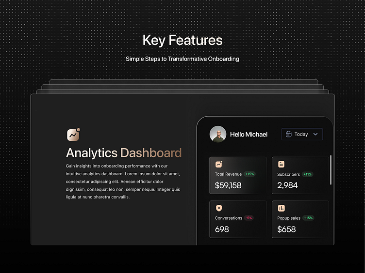 Key Features Section | UI Design by Prince Mukherjee on Dribbble