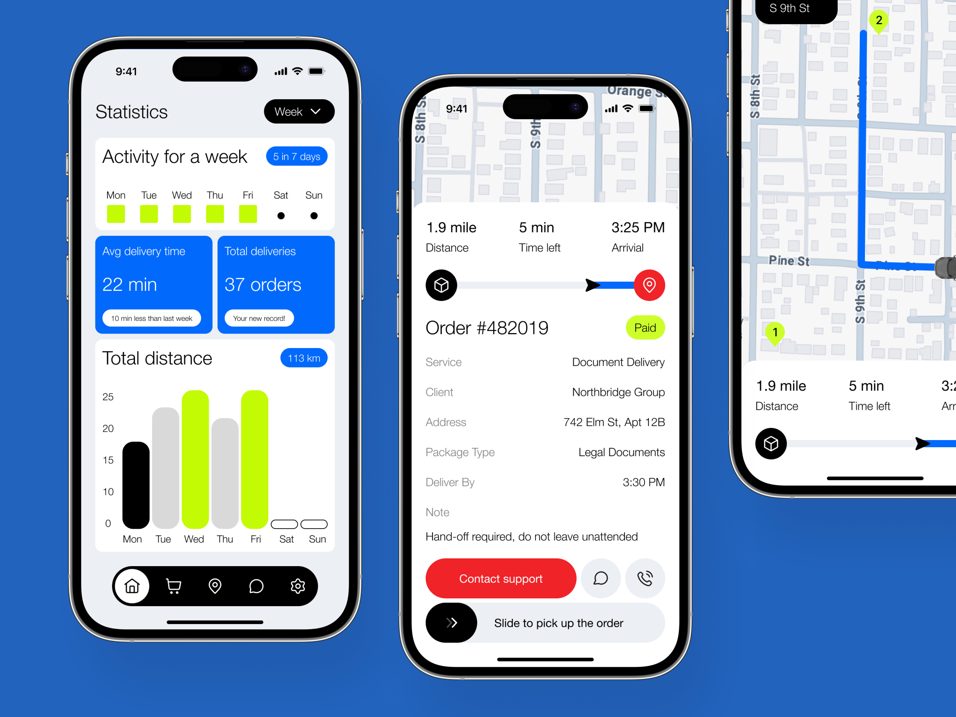 Mobile Shipping App for Couriers by Ronas IT | UI/UX Team on Dribbble
