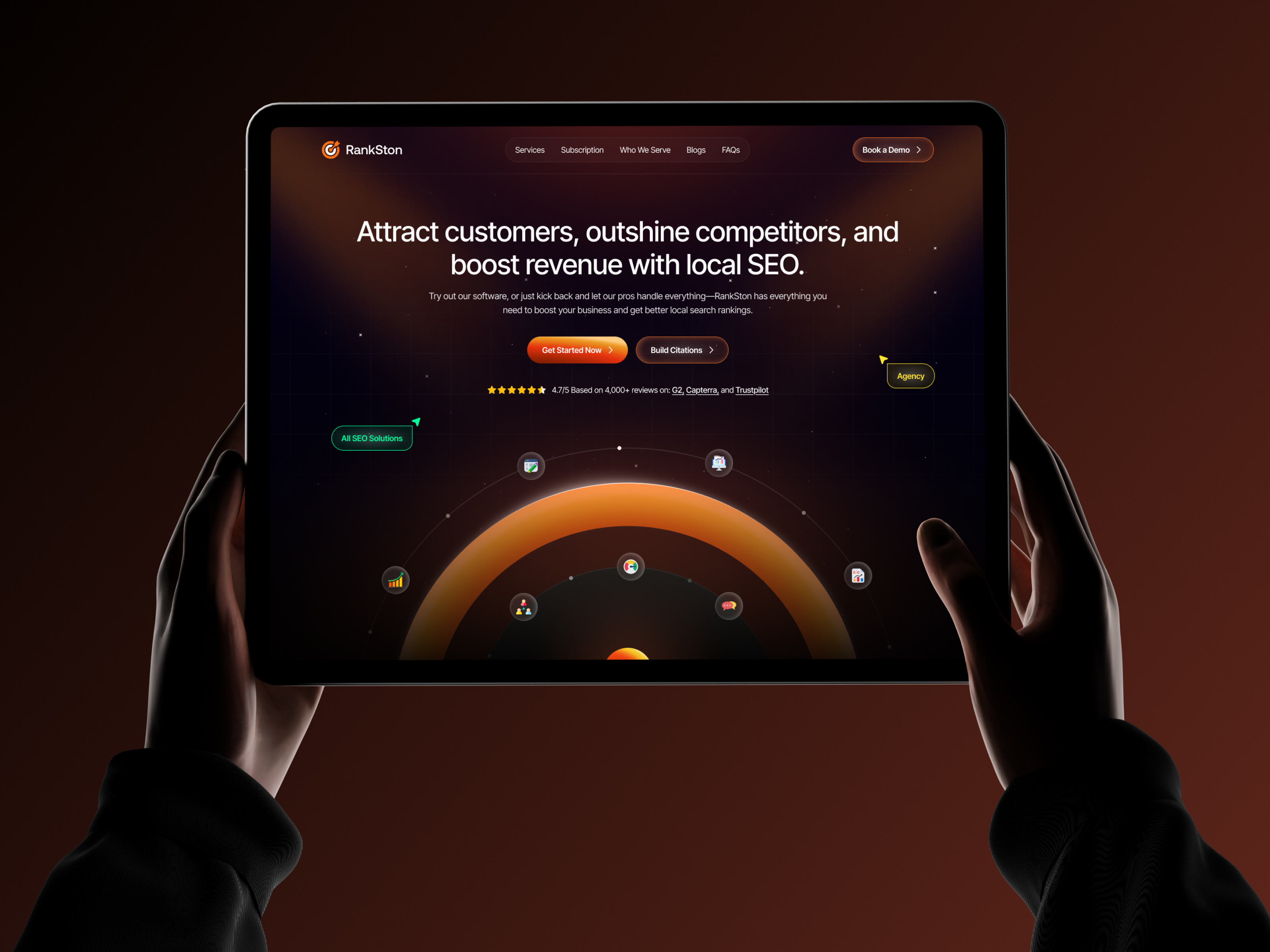 RankSton - SEO Agency Website | Landing Page UI/UX Design by Subash ...