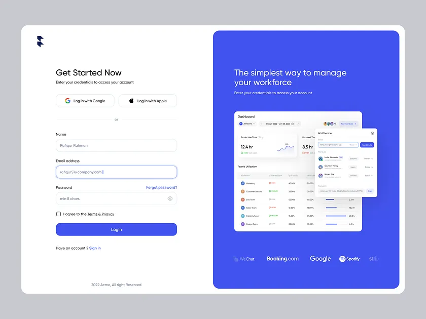 Browse thousands of Registration Form Design Templates In Figma images ...