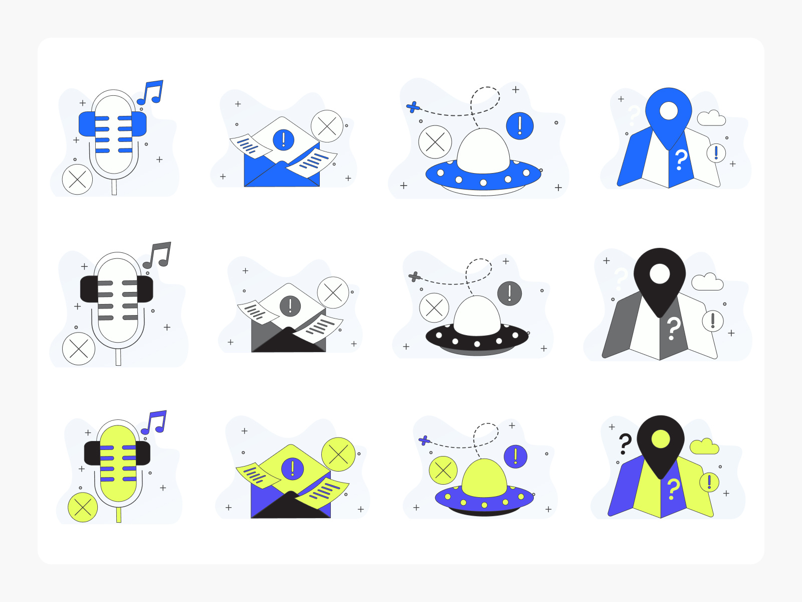 Empty State Illustrations by Rafana Promi for Maqaw Design Agency on ...