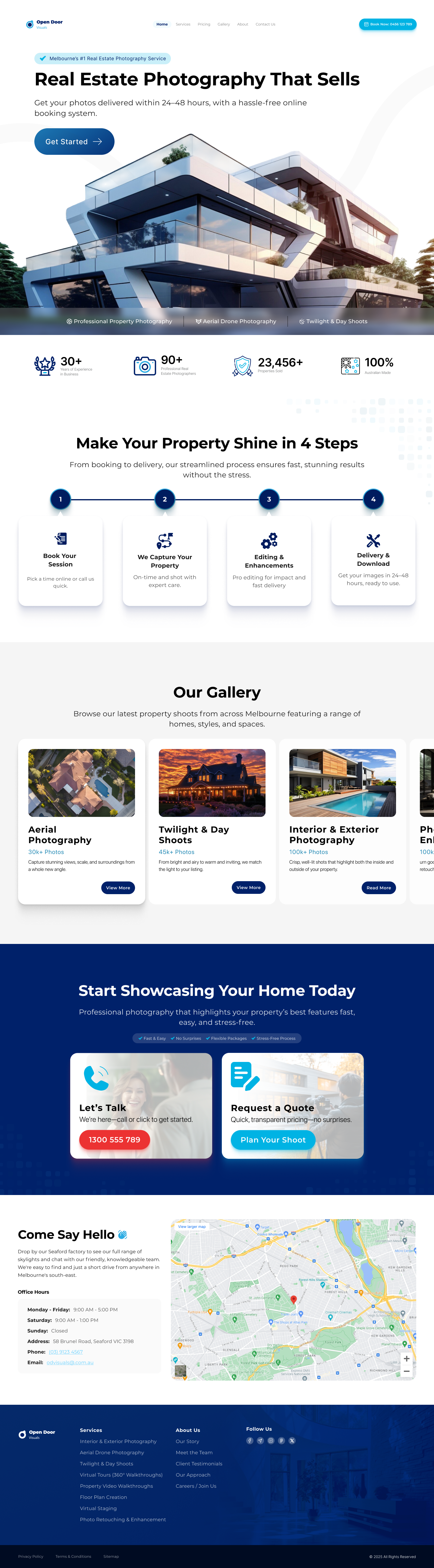 Open Door - Real Estate Photography Landing page by Yan Bolanos on Dribbble