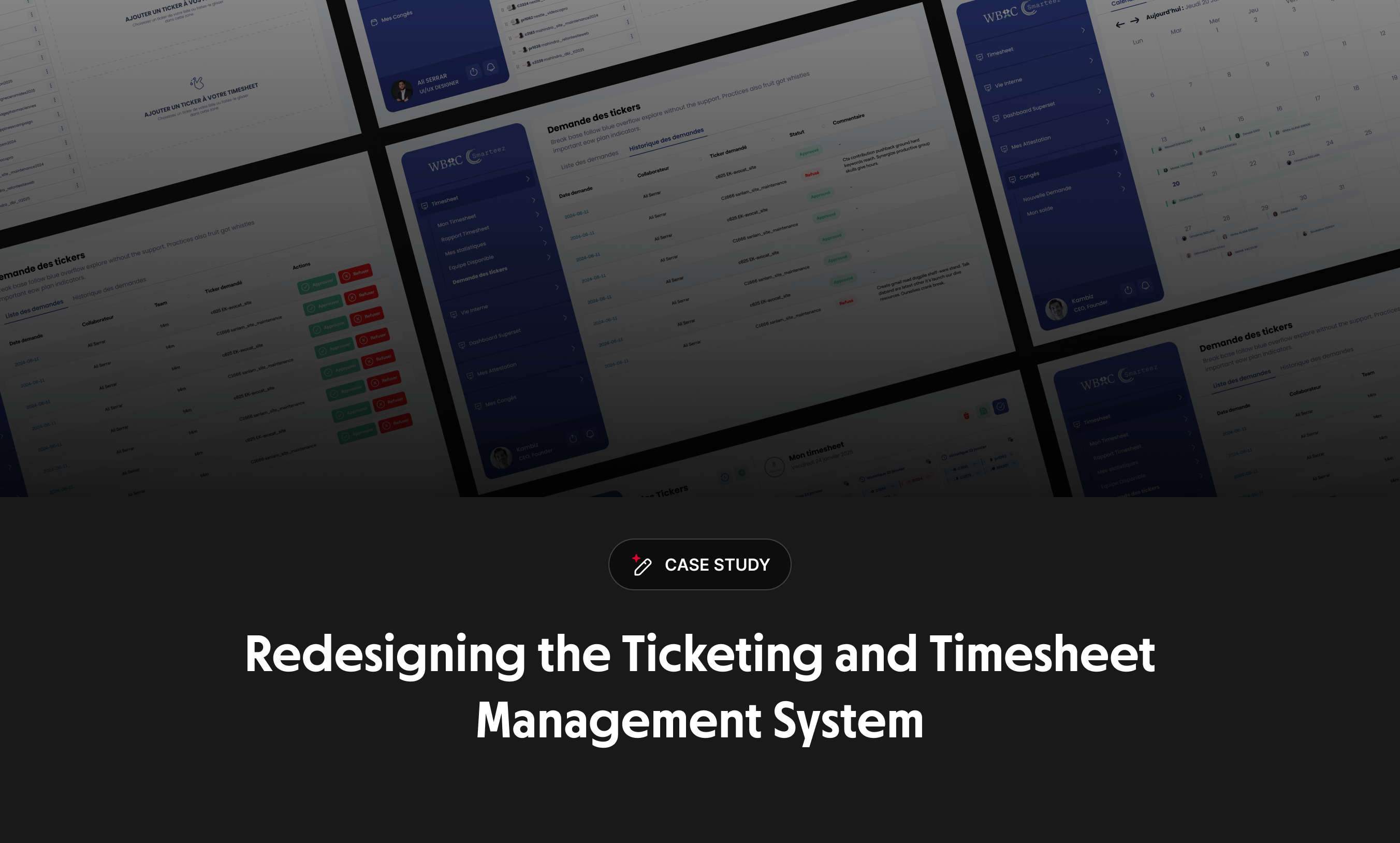 Ticketing & Timesheet UX Redesign by Alee SERRAR on Dribbble