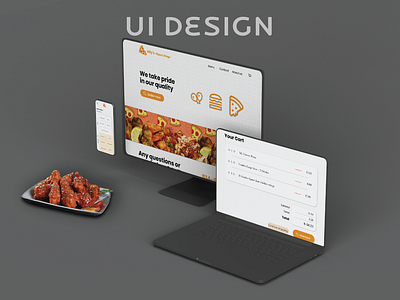 UI design for a wing take out by Chris Philippi on Dribbble