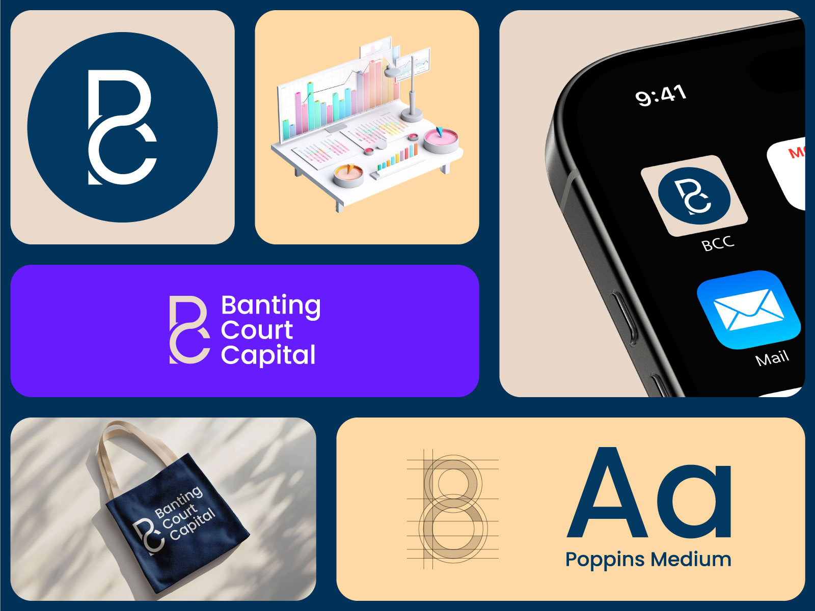 Banting Court Capital Logo and Brand Identity. by MD. Ebrahim Bhuiyan ...