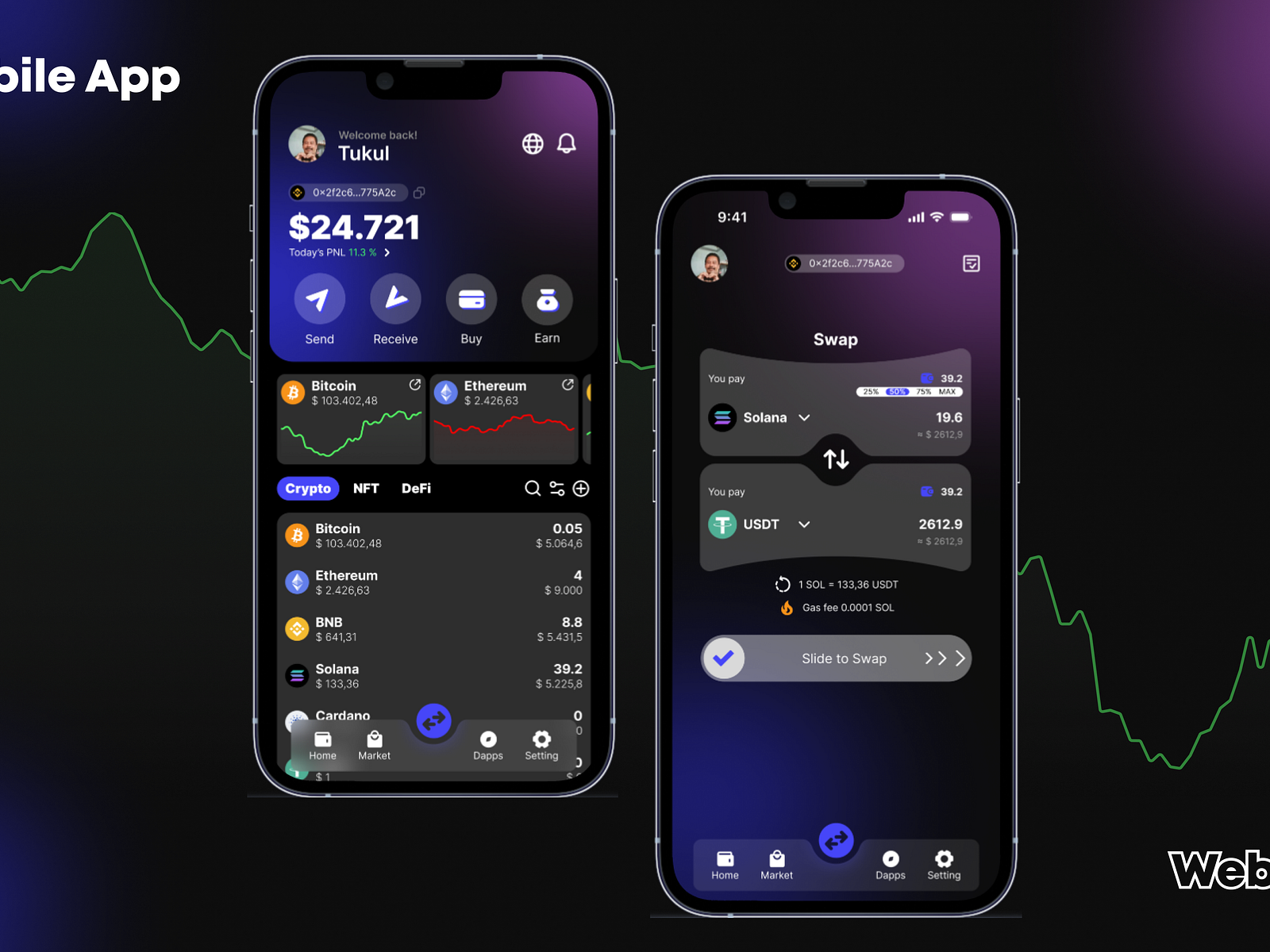 Mobile App UI UX Design for Crypto Wallet by Rizki Aditya on Dribbble