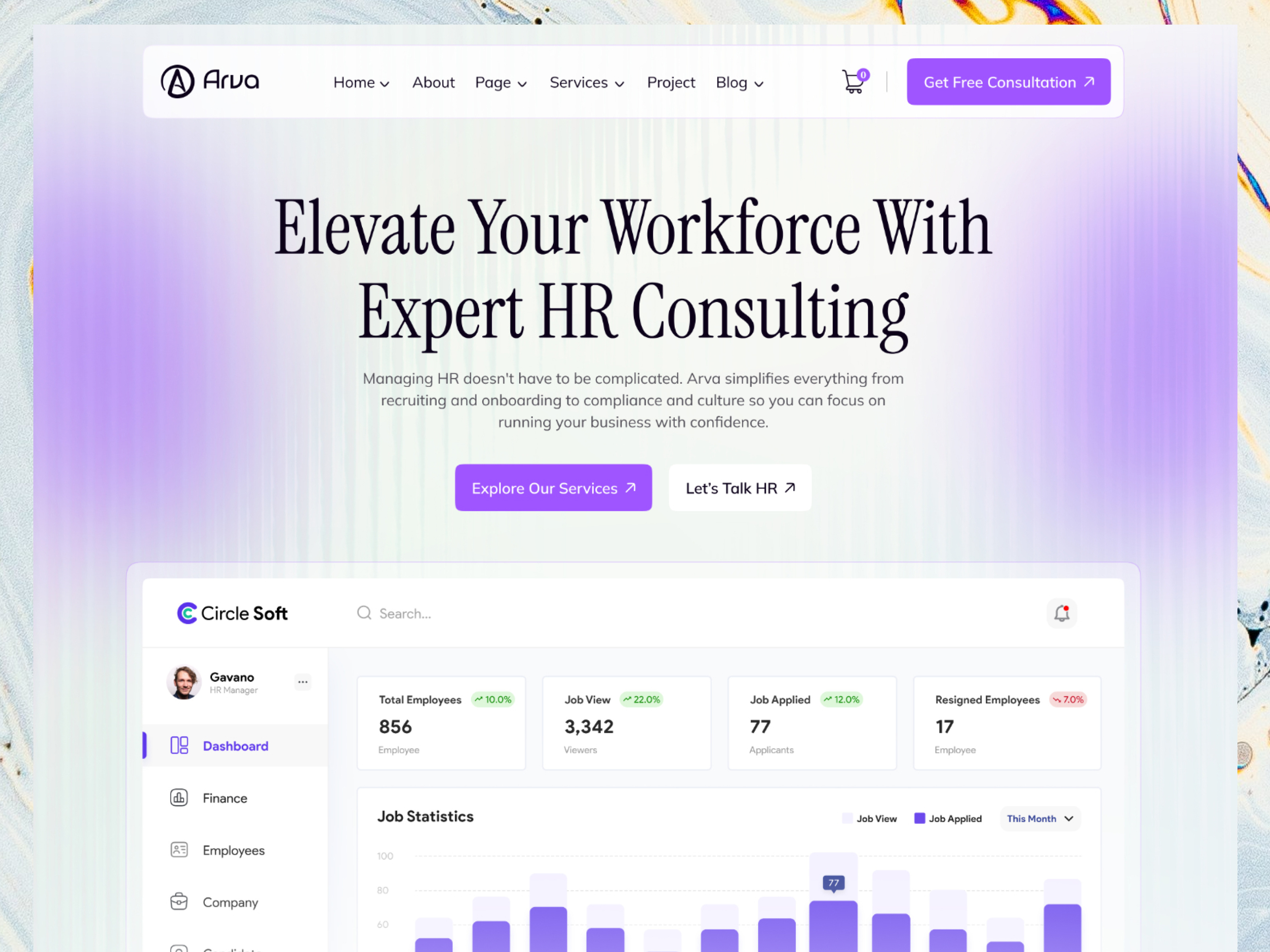 HR Management Consulting Website Design by FleexStudio | Web Design Agency on Dribbble