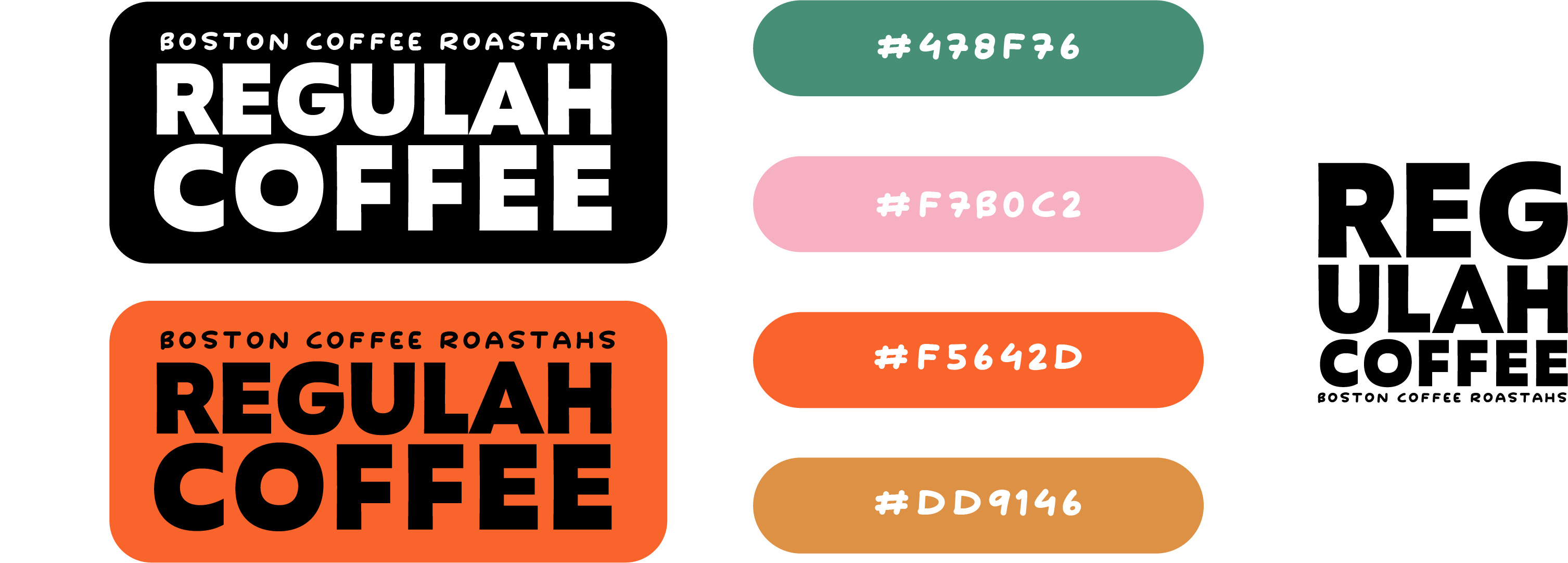 REGULAH COFFEE — Boston Branding by Katie Naum on Dribbble