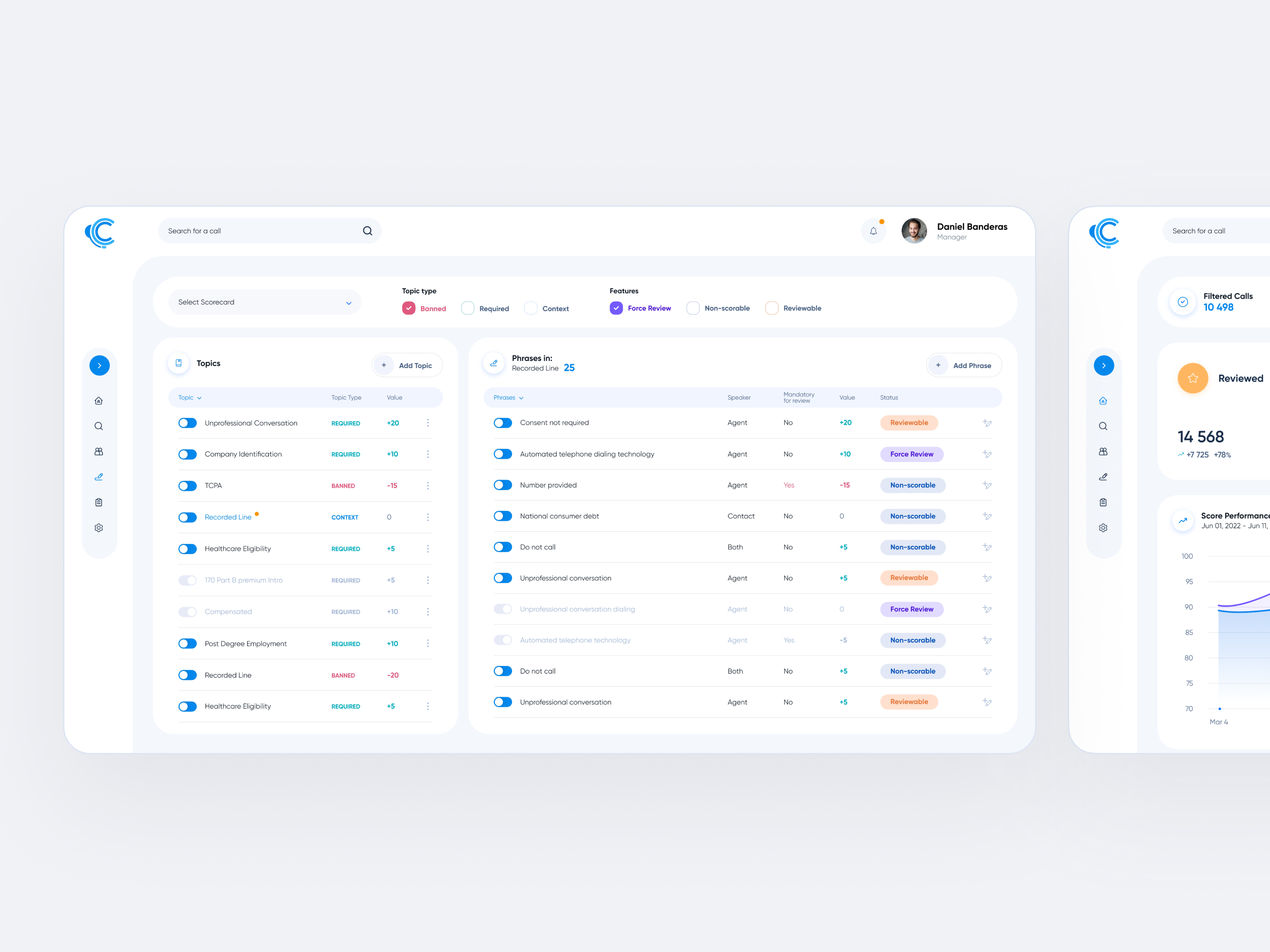 SaaS Web App (B2B) - Call Center QA AI Platform by Yevhen Ranok ⭐ for ...