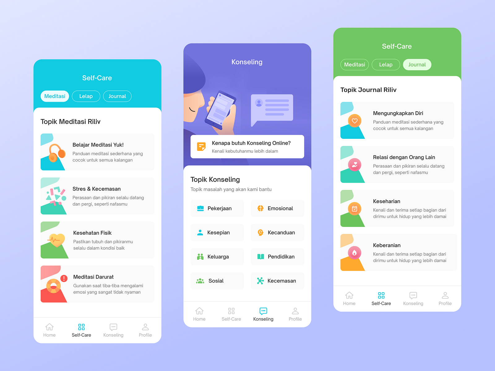 Library of Riliv App by Habib Al-Hakim on Dribbble