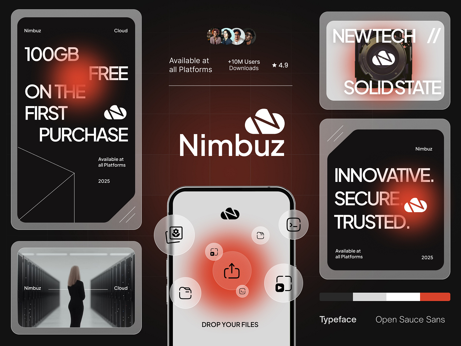 Nimbuz Cloud Platform Brand Concept by Sans Branding for Sans Brothers ...