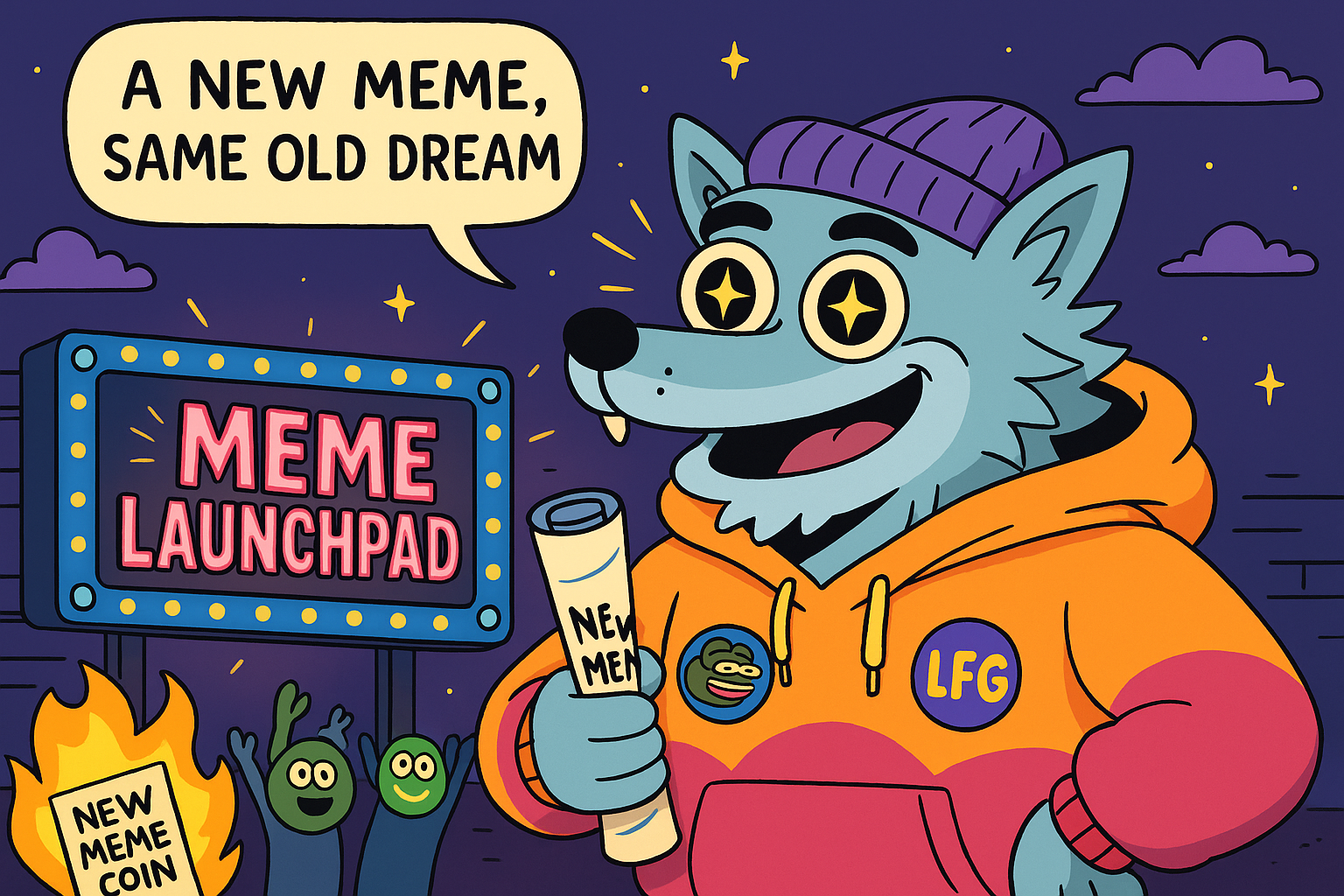 Meme Launchpad Comic Series — A Crypto Journey in 10 Scenes by Aldi Dwi Kurniawan on Dribbble