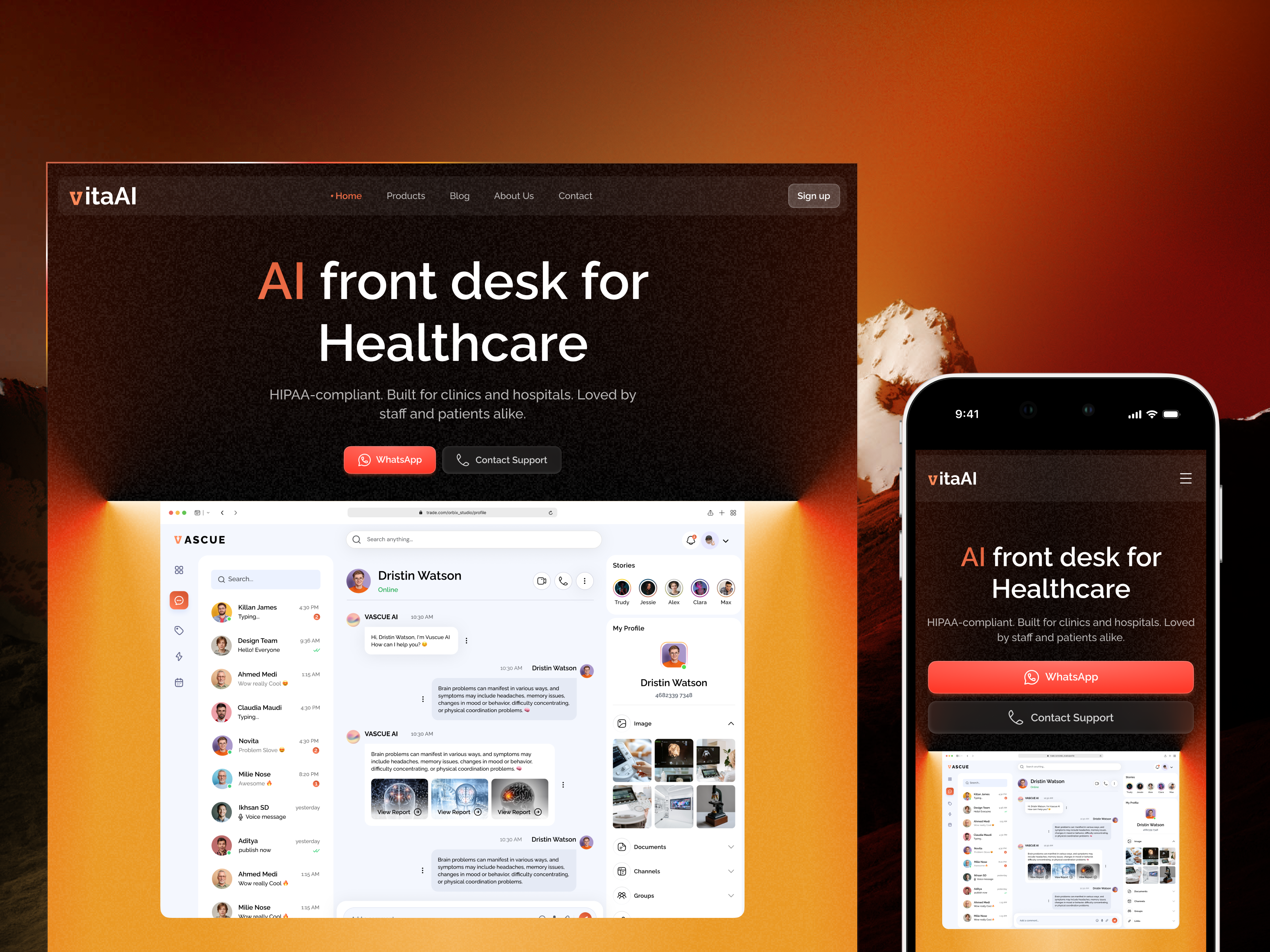 VitaAI - Healthcare Landing Page Design | Orbix Studio by Orbix Studio | Healthcare & MedTech ...