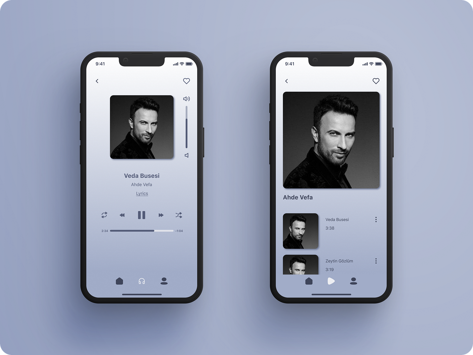 Minimal Music Player App by Tayfun Yirdem on Dribbble