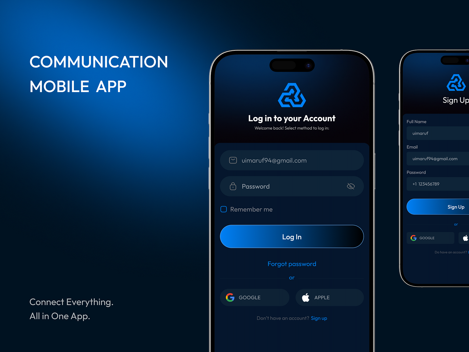 Mobile app login screen and sign up flow by Maruf Hassan🔥 on Dribbble