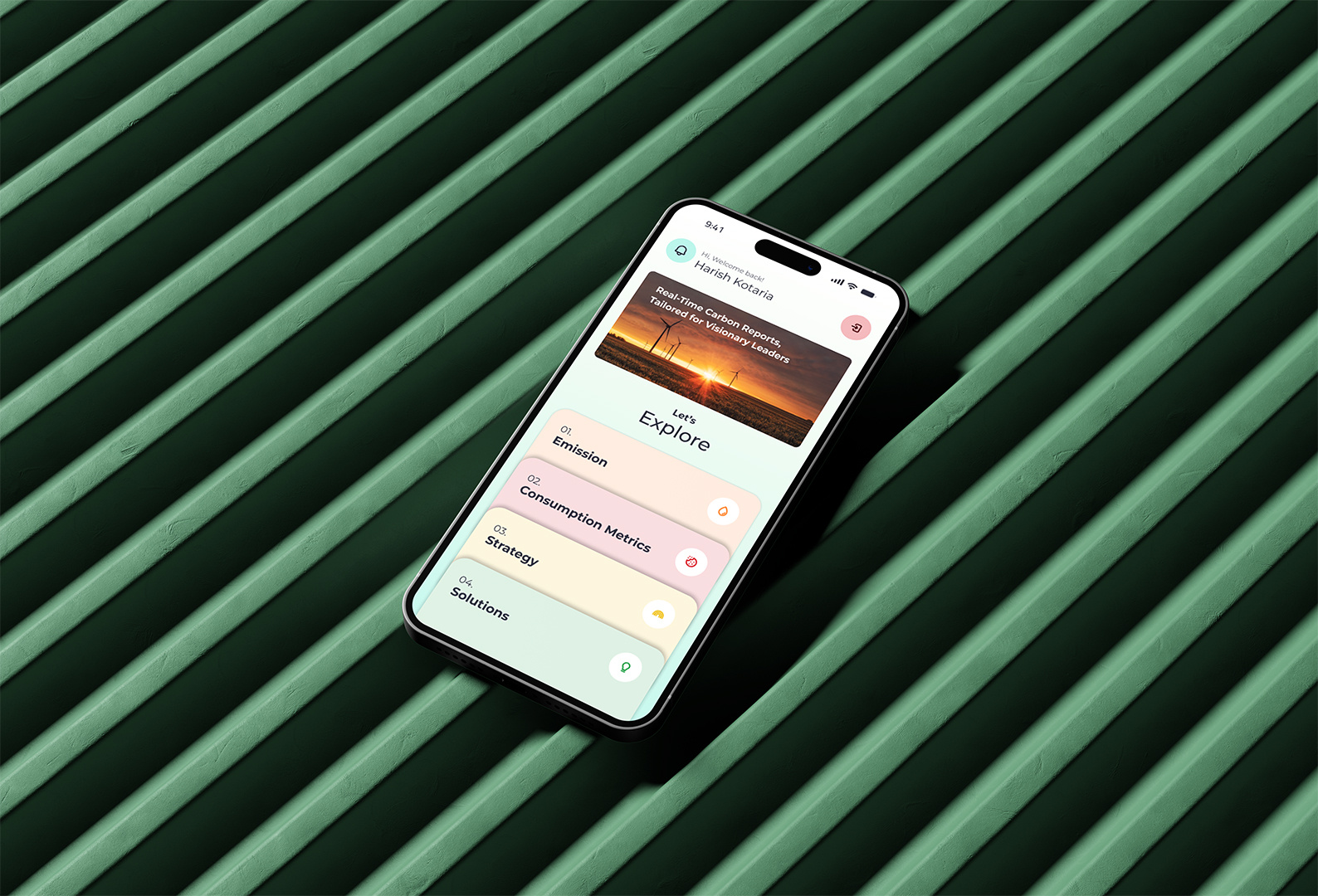 ESG Sustainability Mobile App UI by Ramesh Reddy on Dribbble