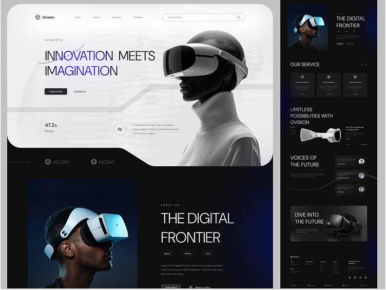 Virtual Reality Website Landing Page by Obayedul Islam for Growmelab on ...
