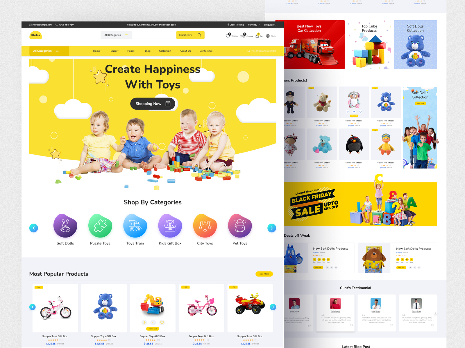 Kids Toys eCommerce Website by Abdur Razzak 🏅 on Dribbble