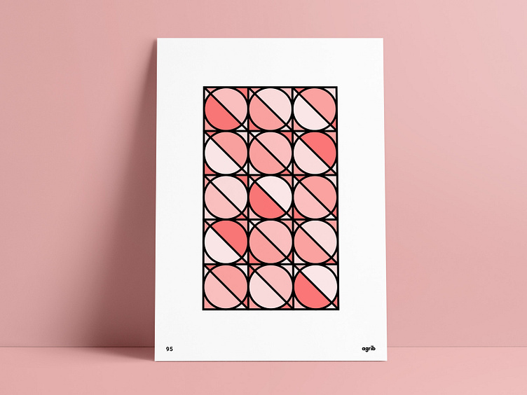 Circular Grid Geometric Poster by Anthony Gribben on Dribbble