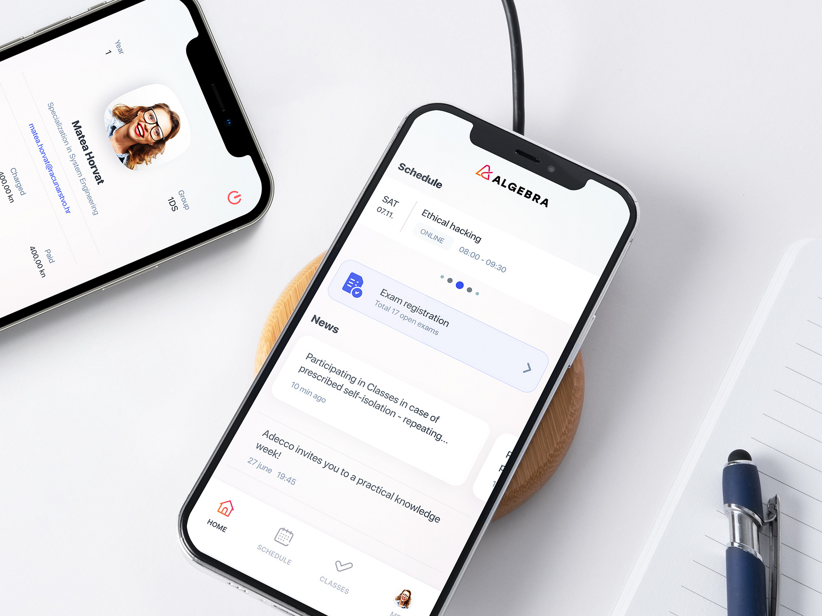 University mobile app by Bojan Herceg on Dribbble