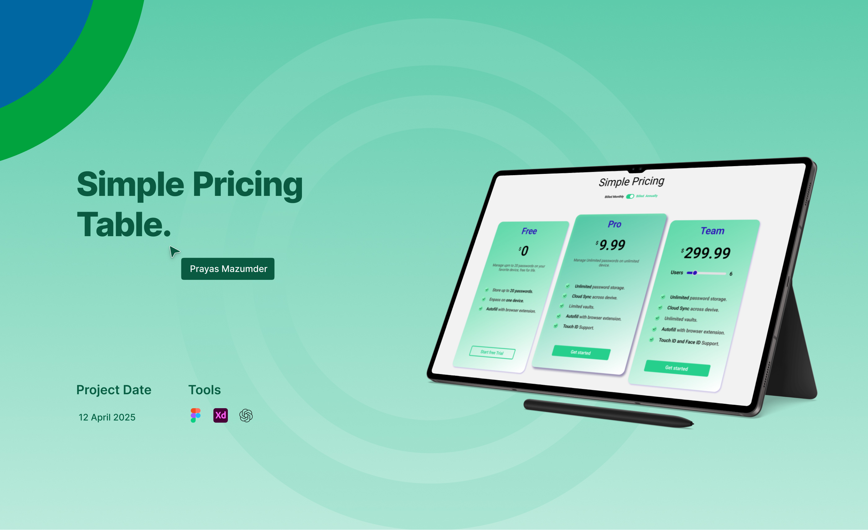 Browse thousands of Simple Pricing images for design inspiration | Dribbble