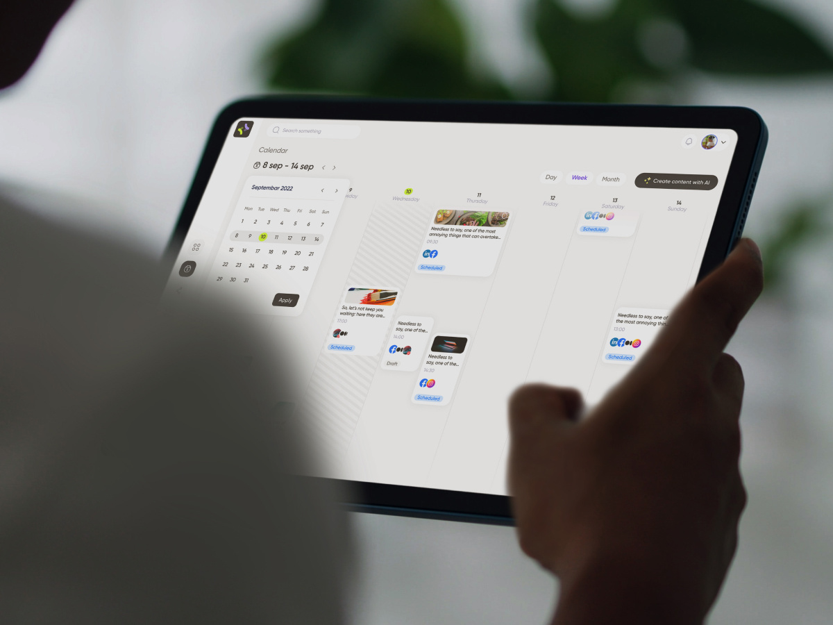 Quelt – Content Calendar Page by Vivasoft Design on Dribbble