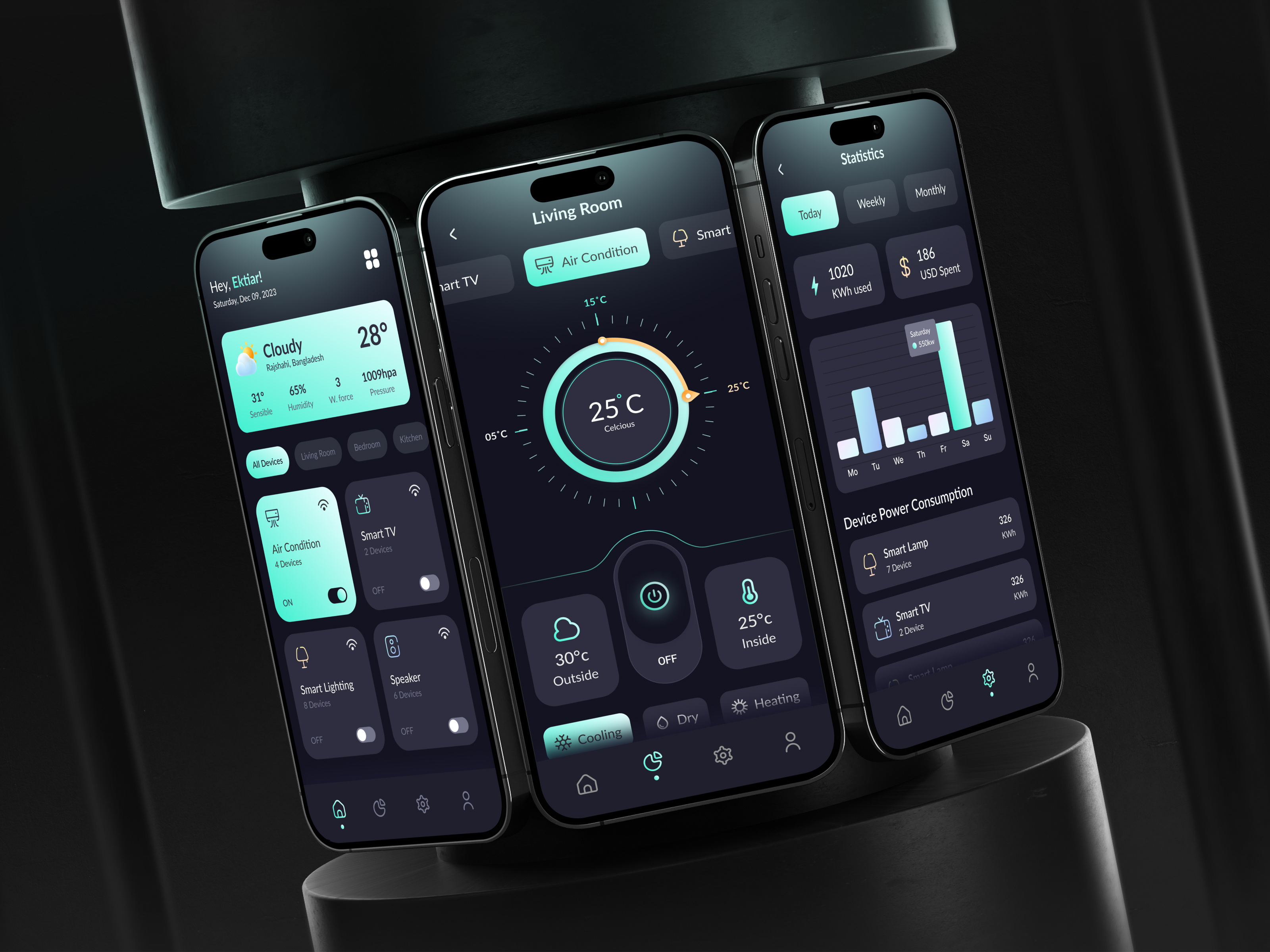 Smart Home Mobile App UI Design - Responsive UI 2025 by Altamira Tripty ...