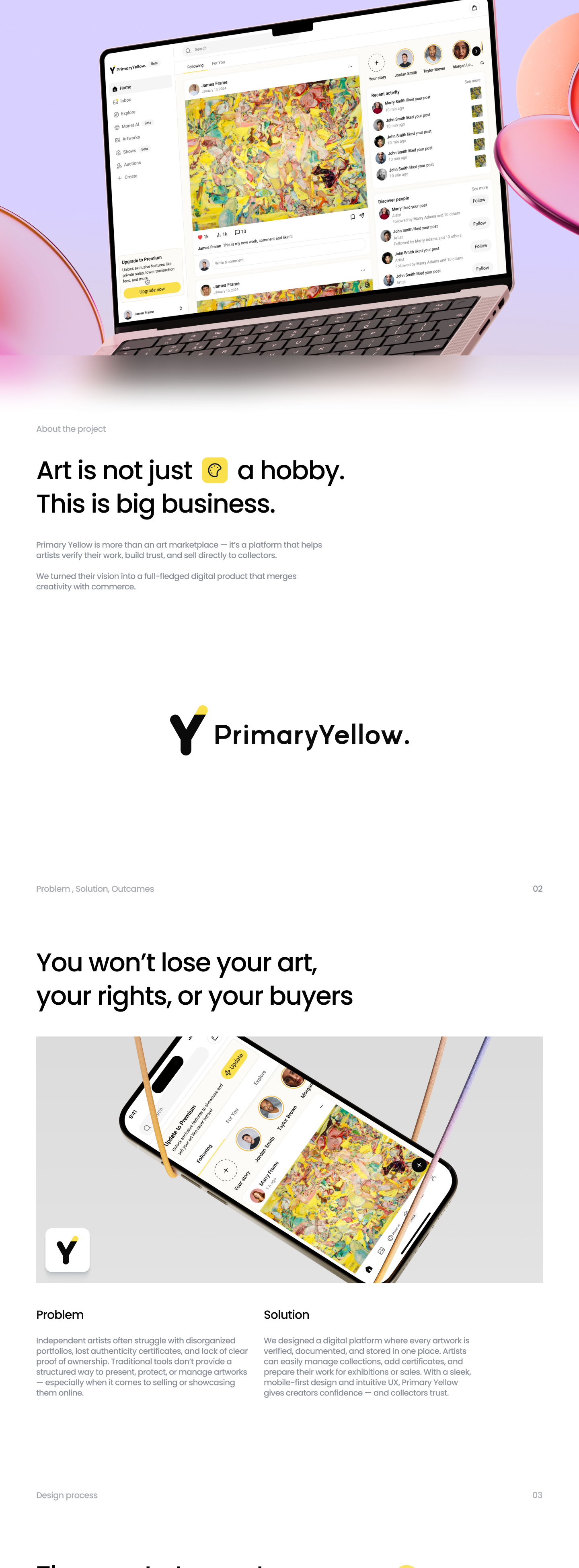 Primary Yellow – SaaS UX/UI Design by Nexa Design on Dribbble